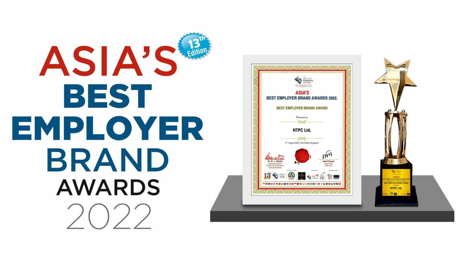 NTPC honoured with 'Asia’s Best Employer Brand Award 2022 | NTPC Limited